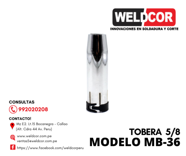 145.0078 TOBERA 5-8 MB-36 – Weldcor
