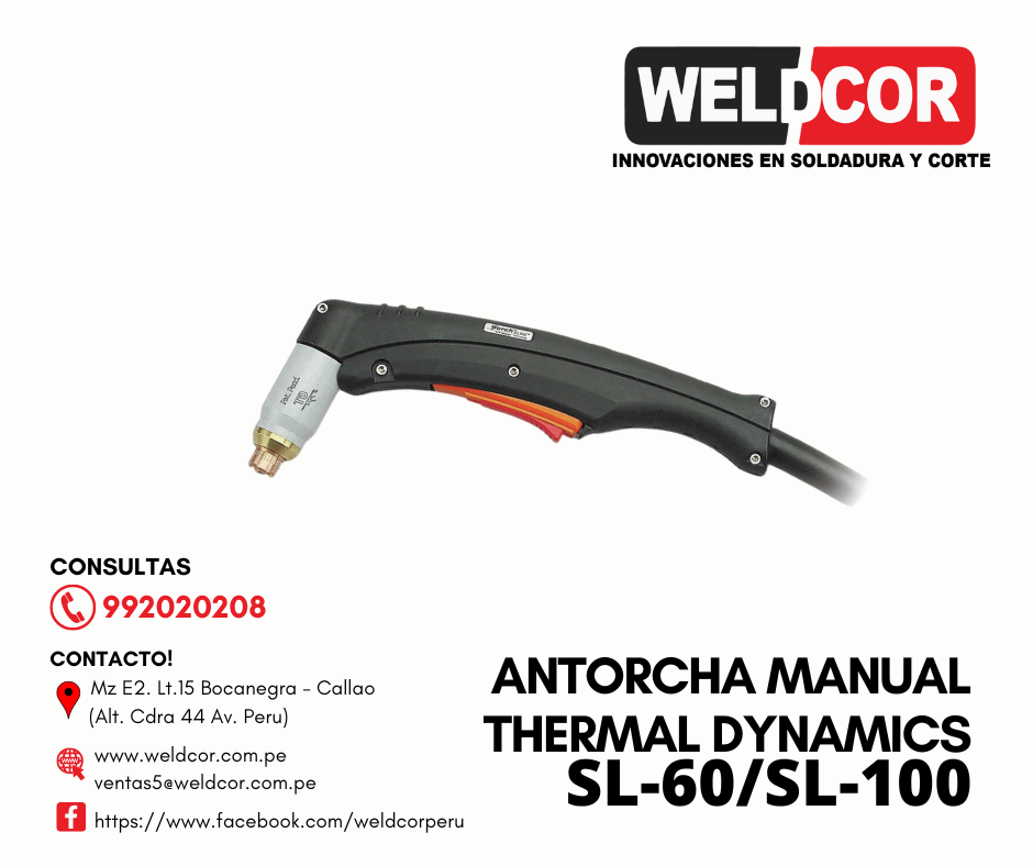 7-5206TD ANTORCHA MANUAL THERMAL DYNAMICS SL60-SL100 – Weldcor