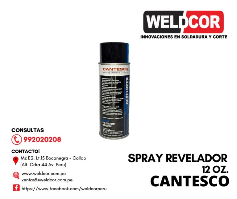 D101-A SPRAY REVELADOR 12 OZ. CANTESCO – Weldcor