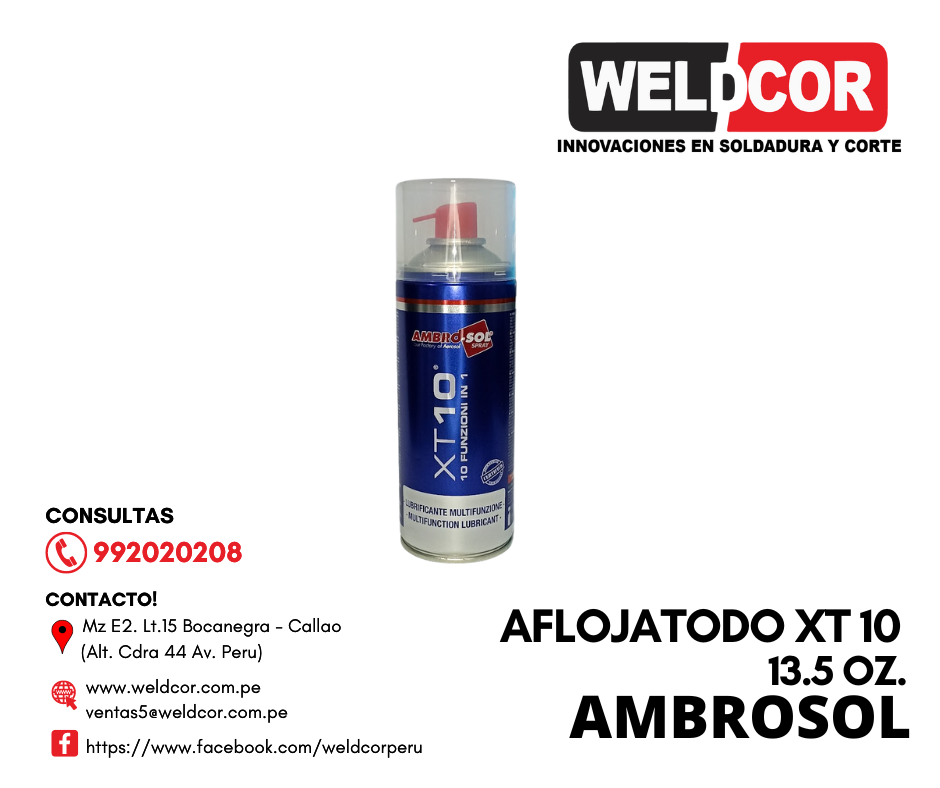 S159MP AFLOJATODO XT-10 400 ML AMBRO-SOL – Weldcor