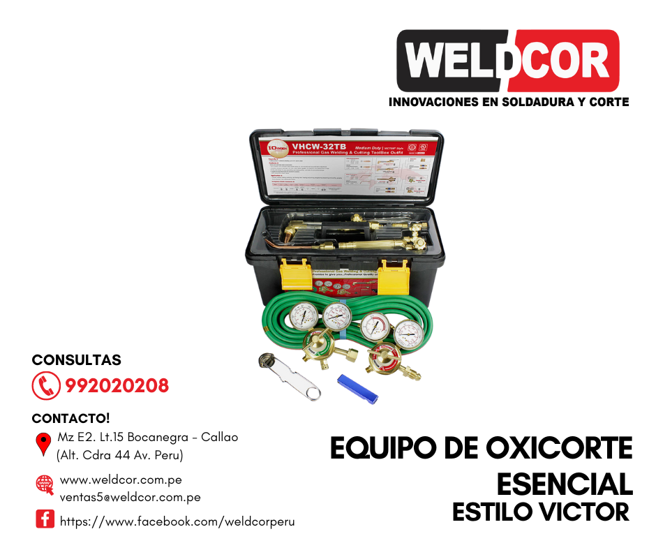 VHCW-32TB EQUIPO DE OXICORTE ESENCIAL ESTILO VICTOR – Weldcor